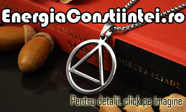⭐Pandantiv Triunghi în Cerc INOX - cod PND076 | ⭐EnergiaConştiinţei.ro