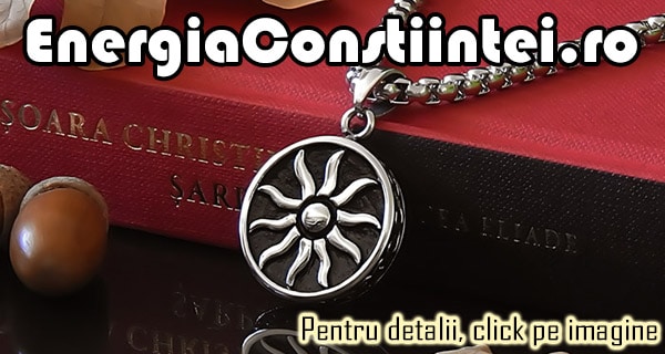 ⭐Pandantiv Soare Simbol Solar INOX - cod PND175 | ⭐EnergiaConştiinţei.ro